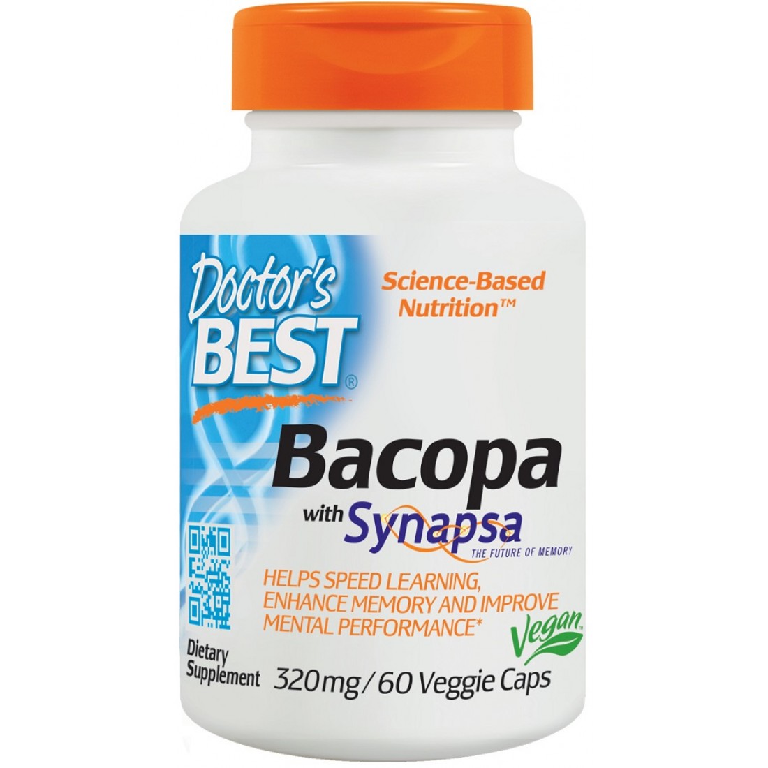 Bacopa su Synapsa, 320 mg - 60 v kapsulių - P32325