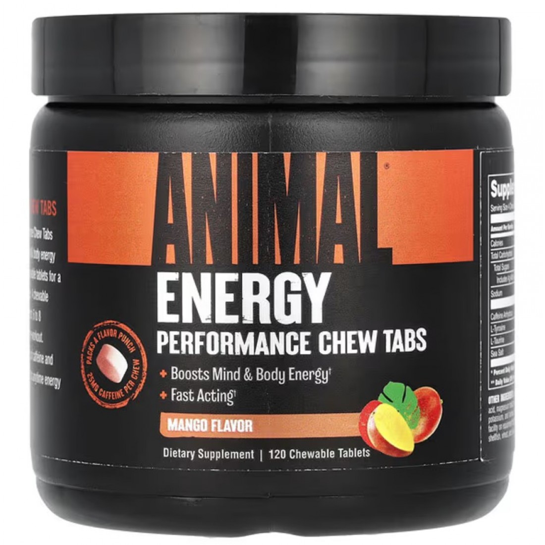 Animal Energy Performance Chew Tabs, Mango - 120 chewable tablets - P49871